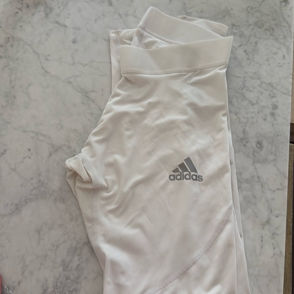 adidas | Pants | Adidas Alpha Skin White Pants | Poshmark